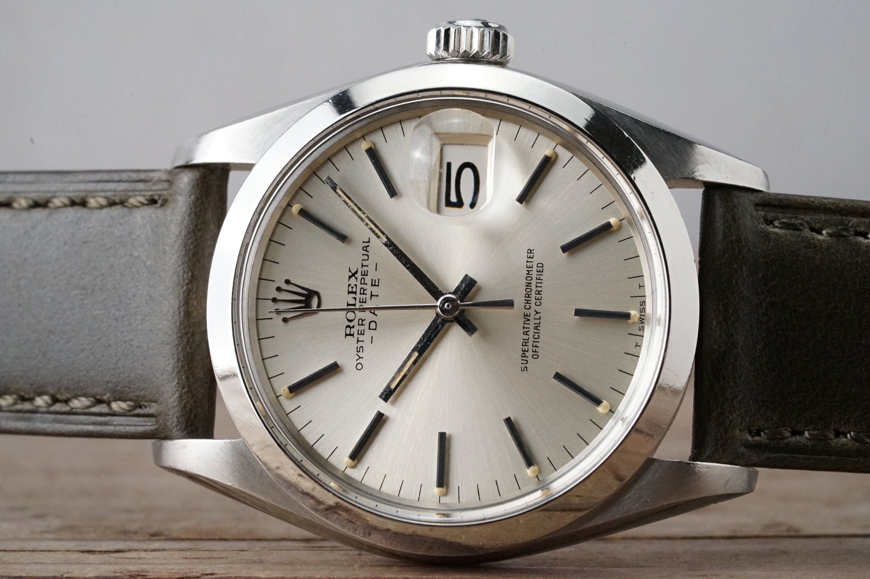 Serviced w/paper Vintage ROLEX OysterPerpetual 1500 34mm cal.1570 c.19 ...