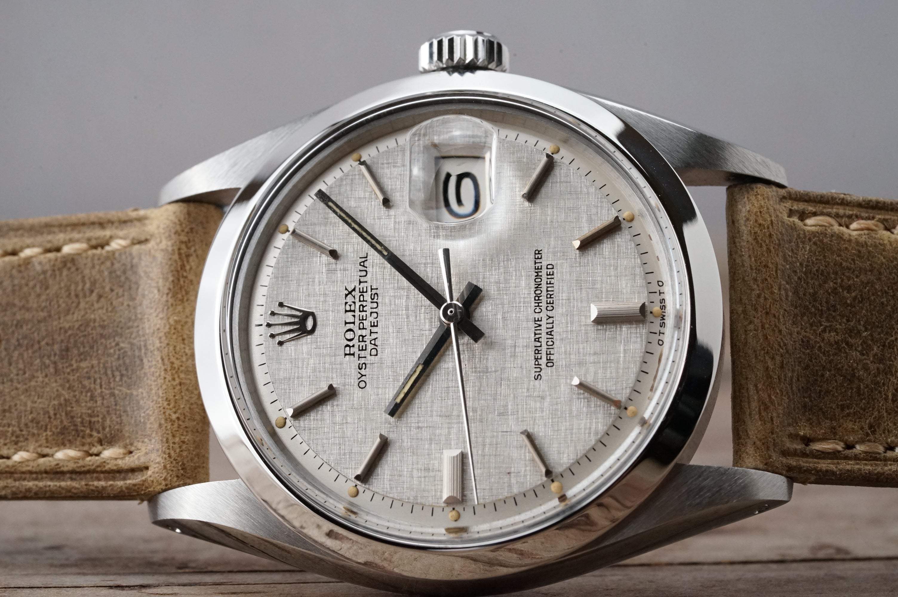 Serviced Vintage ROLEX DateJust 1600 36mm Mosaic Sigma Dial c.1971 #12 ...
